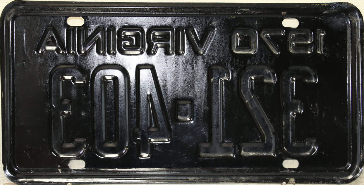321 403 - Virginia - 1970 | Great American Plates