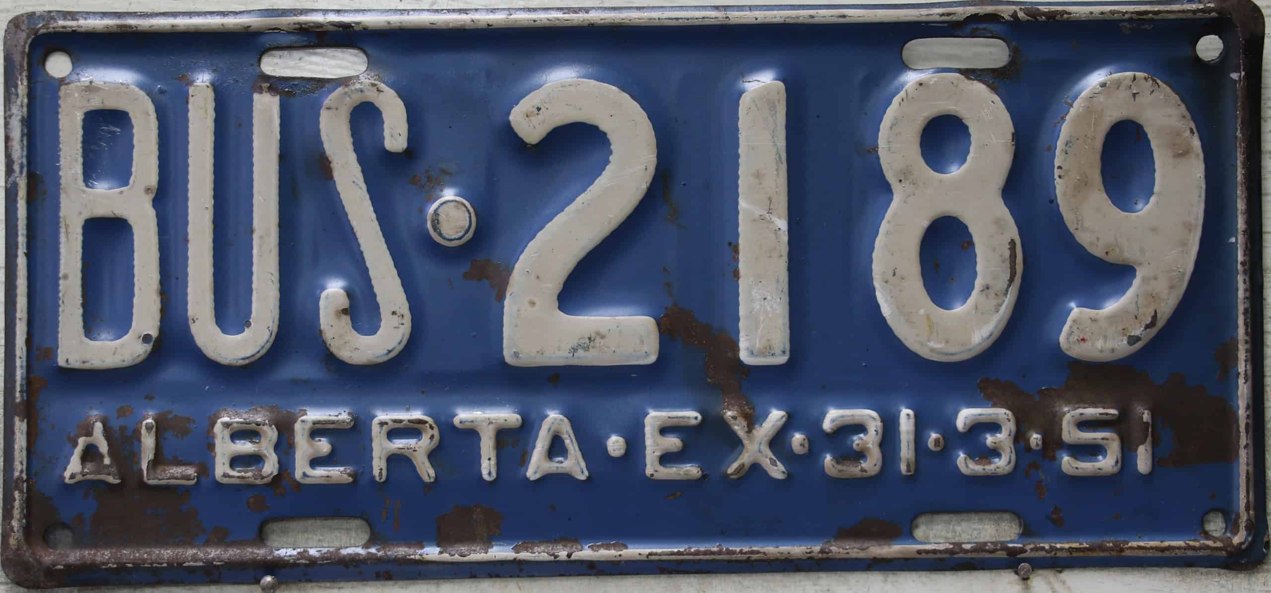 BUS 2189 - Alberta - 1951 | Great American Plates